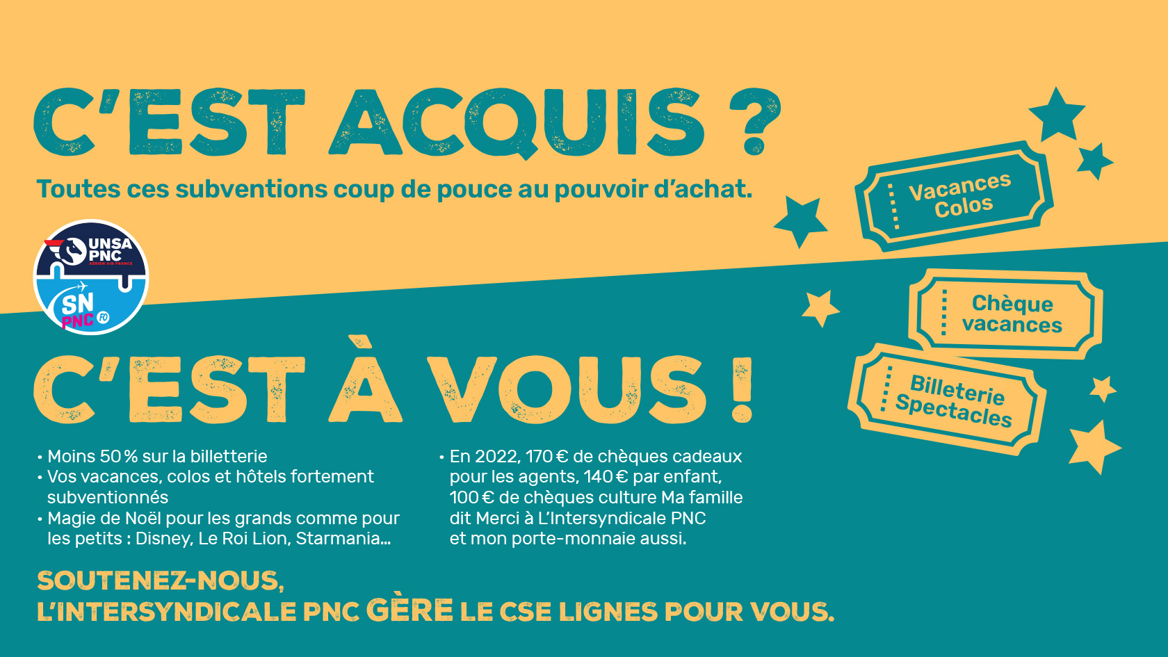 L'INTERSYNDICALE PNC GÈRE LE CSE LIGNES POUR VOUS - SNPNC-FO