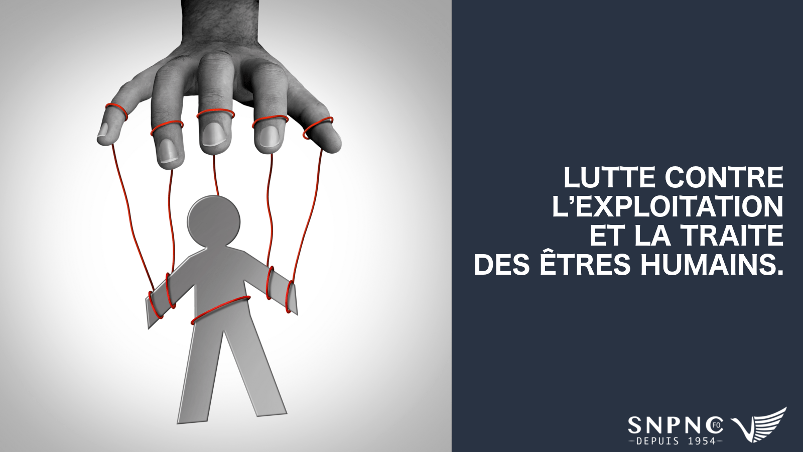 Lutte contre l'exploitation et la traite des êtres humains - SNPNC-FO
